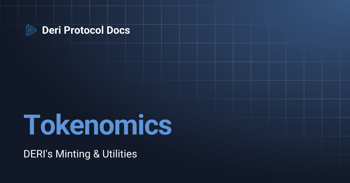 Tokenomics | Deri Protocol Docs